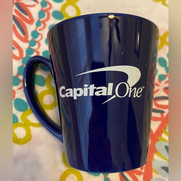 Capital One | Kitchen | Capital One Blue Coffee Mug | Poshmark
